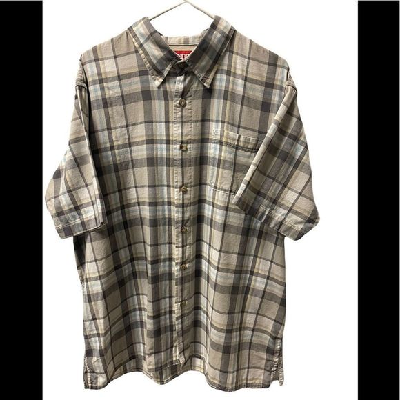 Wrangler | Shirts | Vintage Wrangler Red Tag Short Sleeve Button Up Xl ...